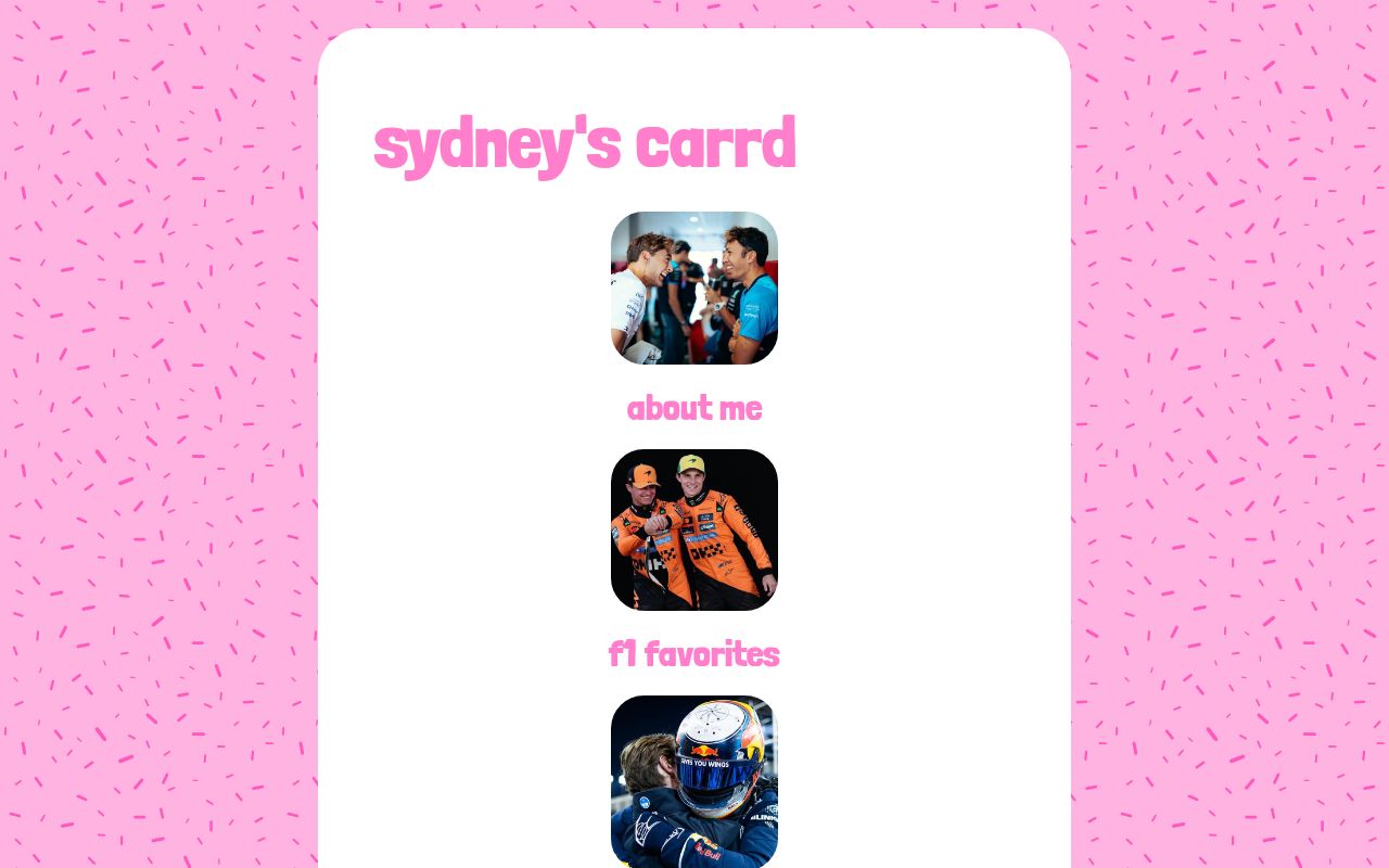 sydney's carrd